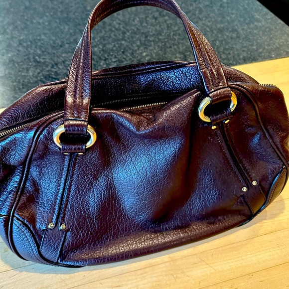 Celine | Bags | Vintage Celine Handbag Triomphe Logo Mark Emboss | Poshmark